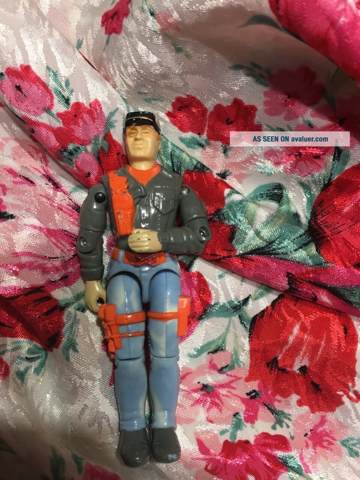 Gi Joe Cross Country Rare One With Flag On Back Just Figure | #8146865