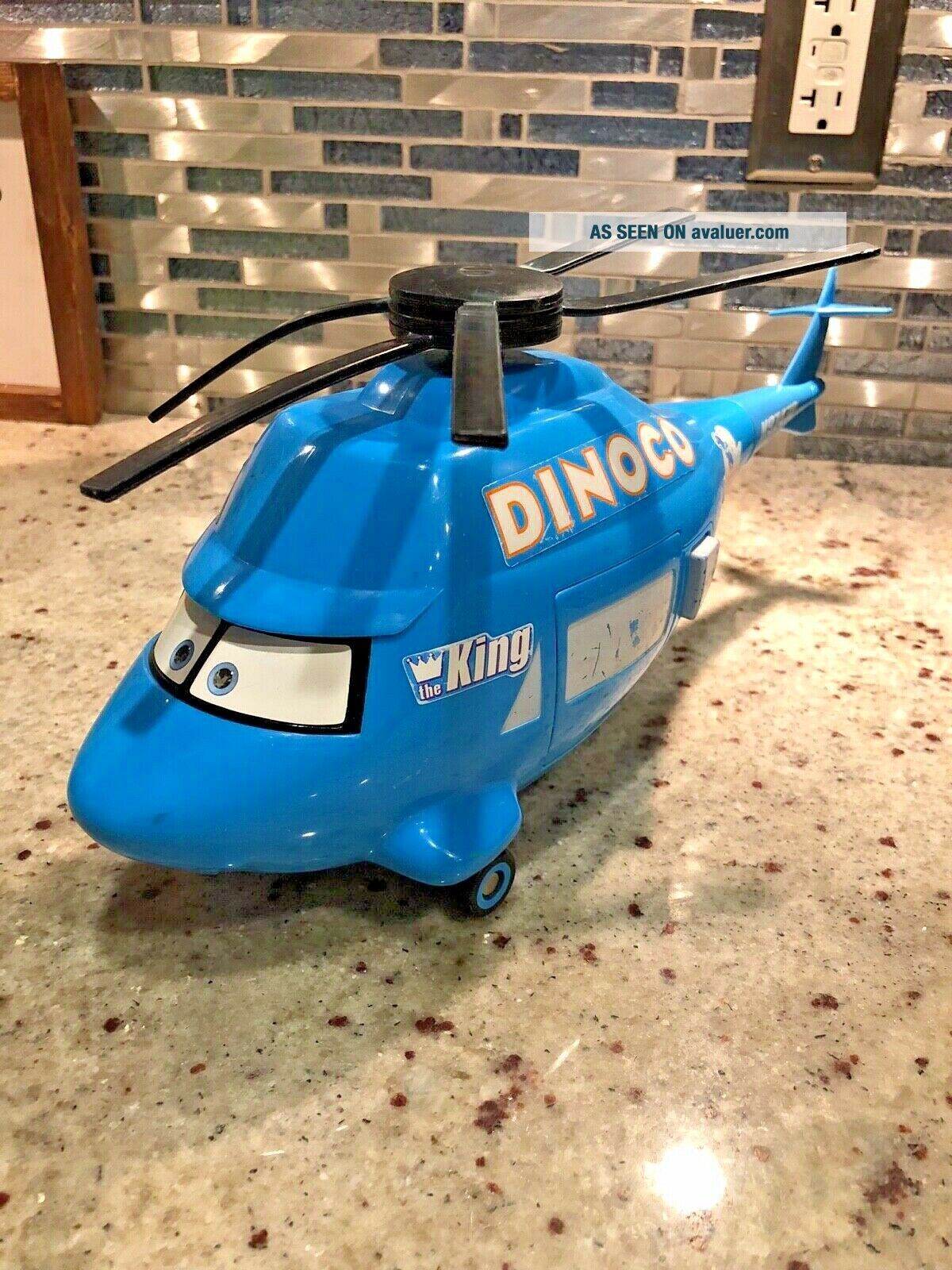 DISNEY Pixar CARS 14” Dinoco Helicopter W/ TALKING MATER From Mattel ...