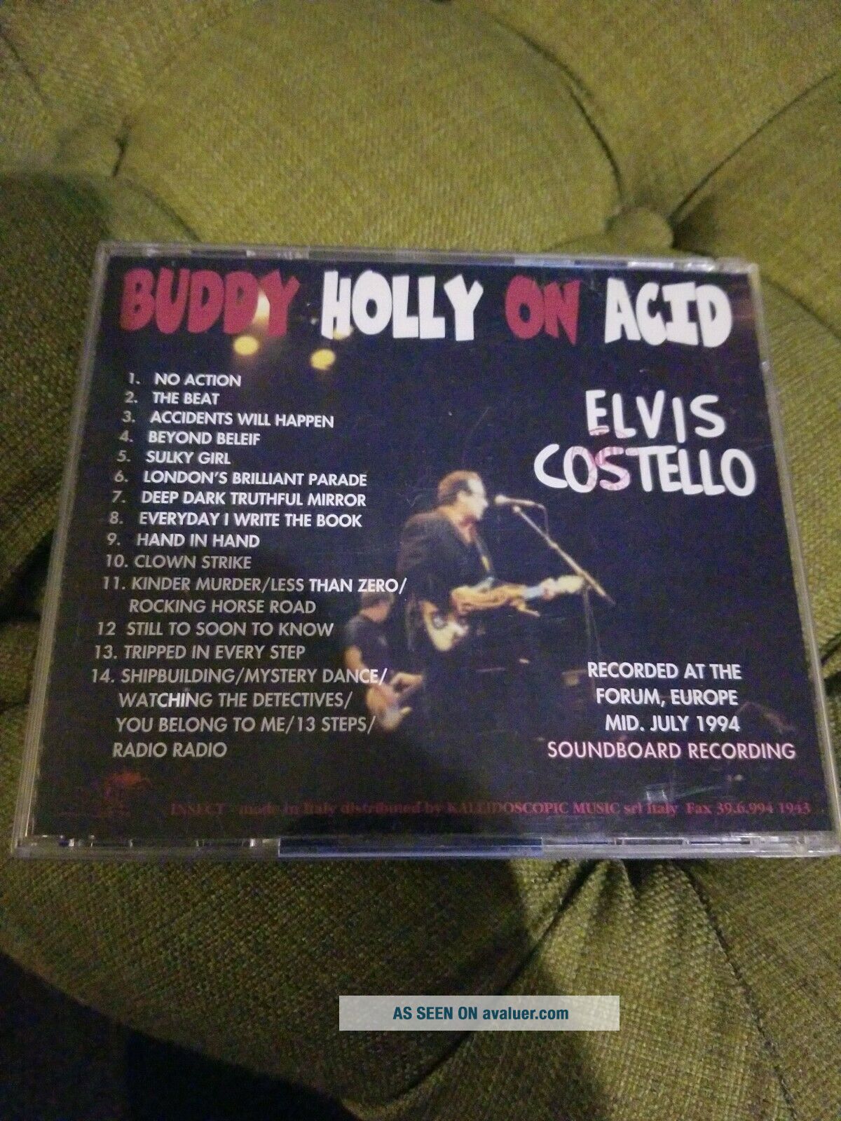 ELVIS COSTELLO Buddy Holly On Acid - Live RARE Import | #8146760