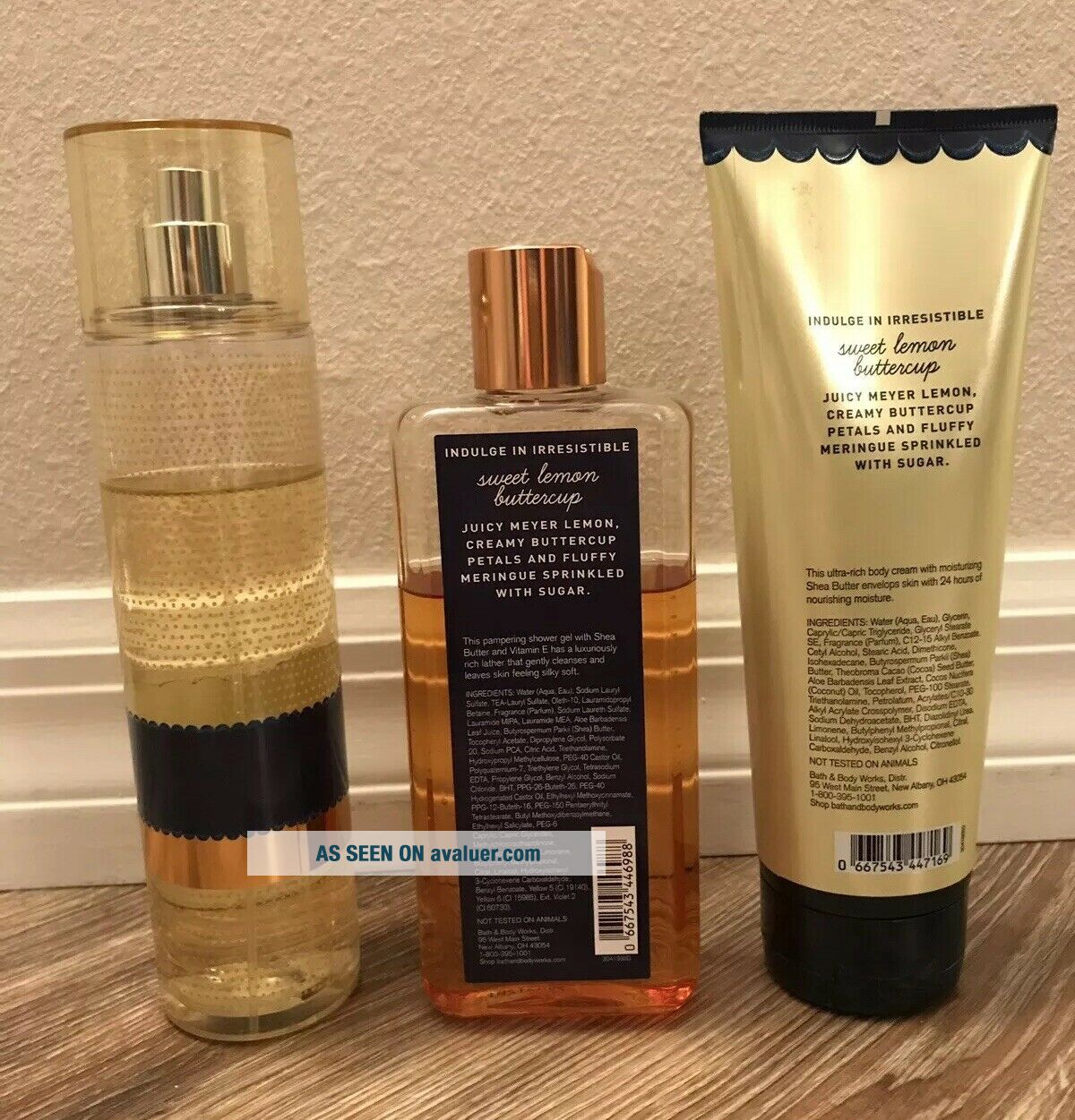 Bath & Body Tutti Dolce Sweet Lemon Buttercup Rare Gel, Spray, Body ...