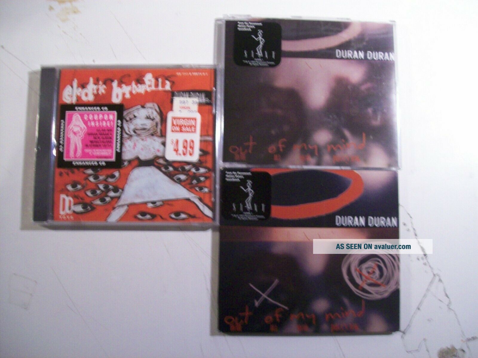 Set Of 3 Duran Duran CD Singles RARE Electric Barbarella/ Out Of My ...