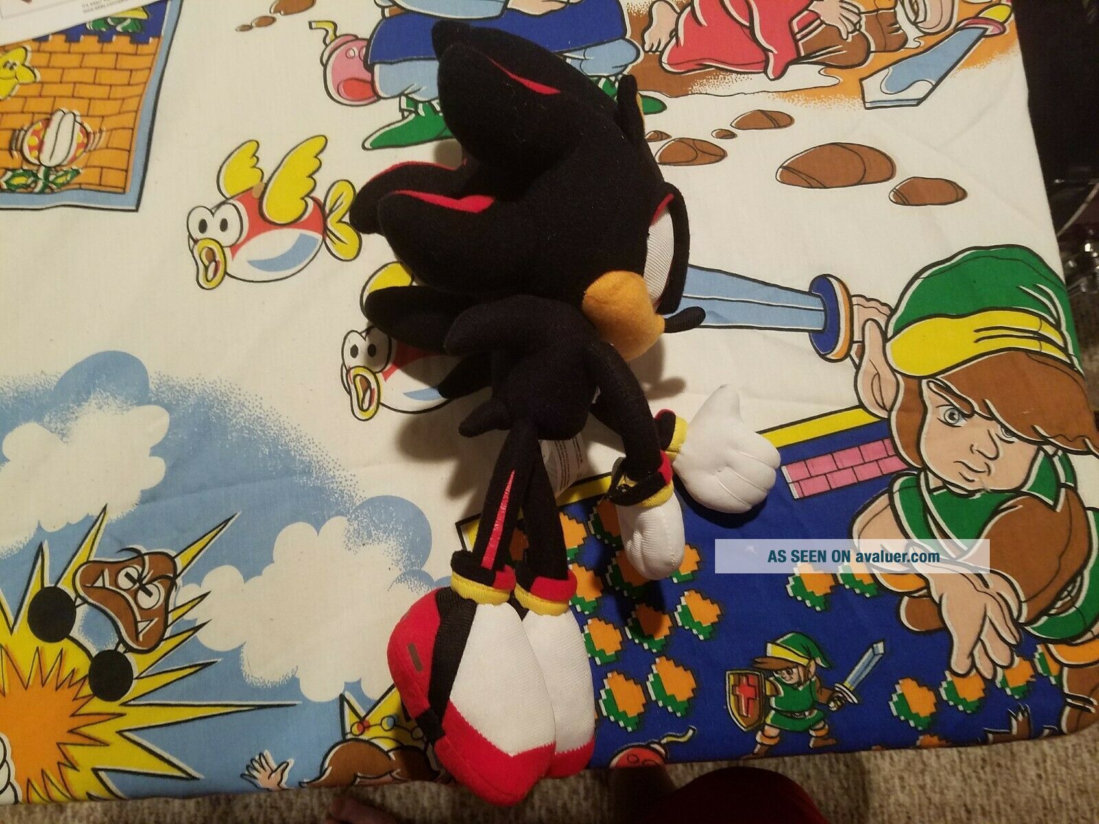 RARE Great Eastern GE 12 - Inch Shadow Sonic The Hedgehog Plush Toy ...
