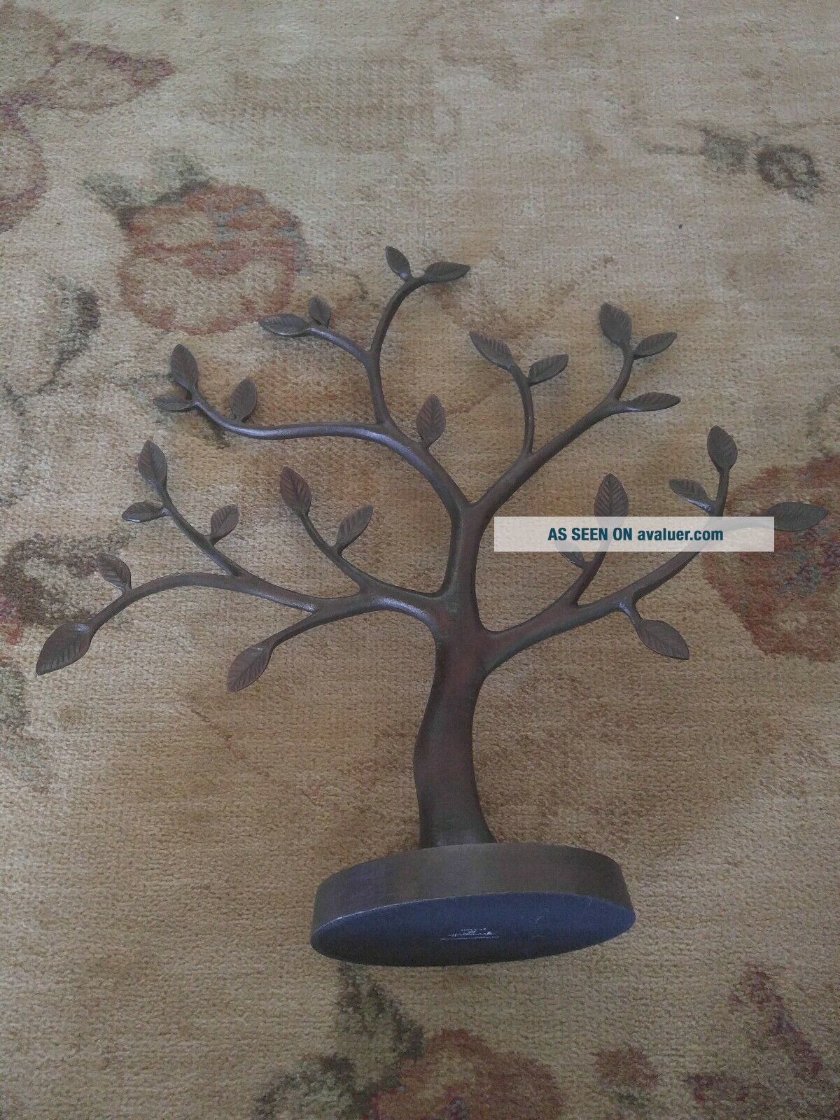 RARE HALLMARK Family Tree Photo Display Stand W Picture Frames Oil ...