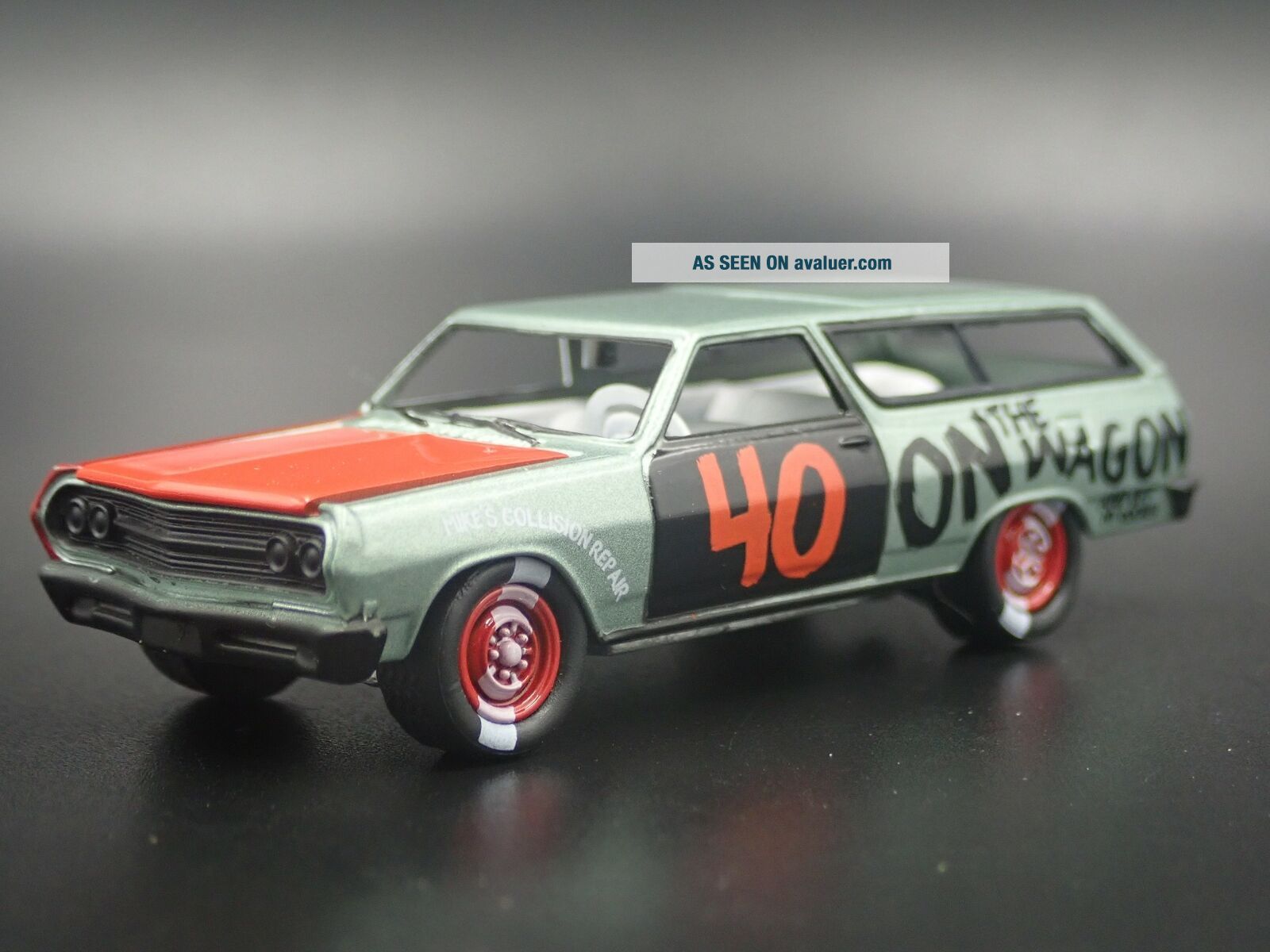 1965 CHEVY CHEVROLET CHEVELLE WAGON DEMOLITION DERBY RARE 1:64 DIECAST ...