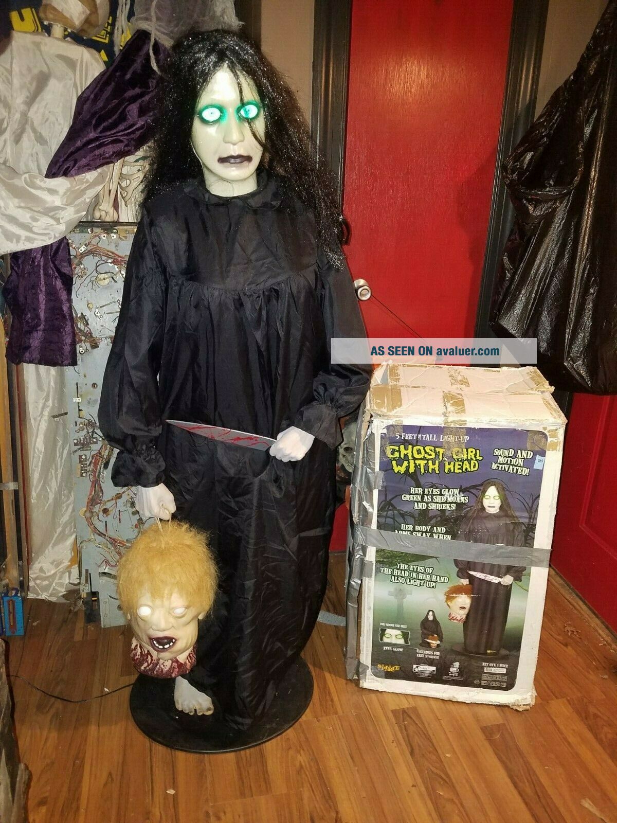 Ghost Girl With Head Donna The Dead Halloween Prop W Box Very Rare And ...