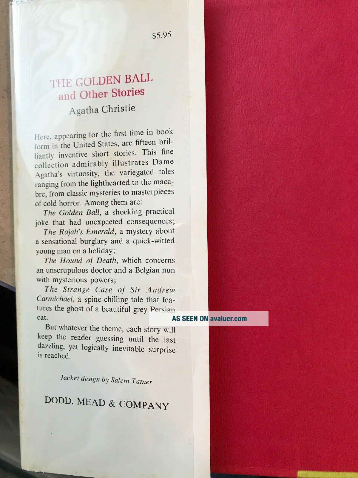 The Golden Ball And Other Stories By Agatha Christie, Hardcover Rare ...