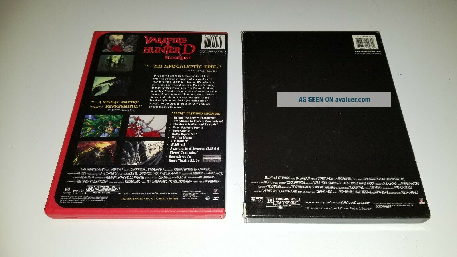 Vampire Hunter D Bloodlust DVD, 2002 RARE (OOP) RARE FAST | #8172778