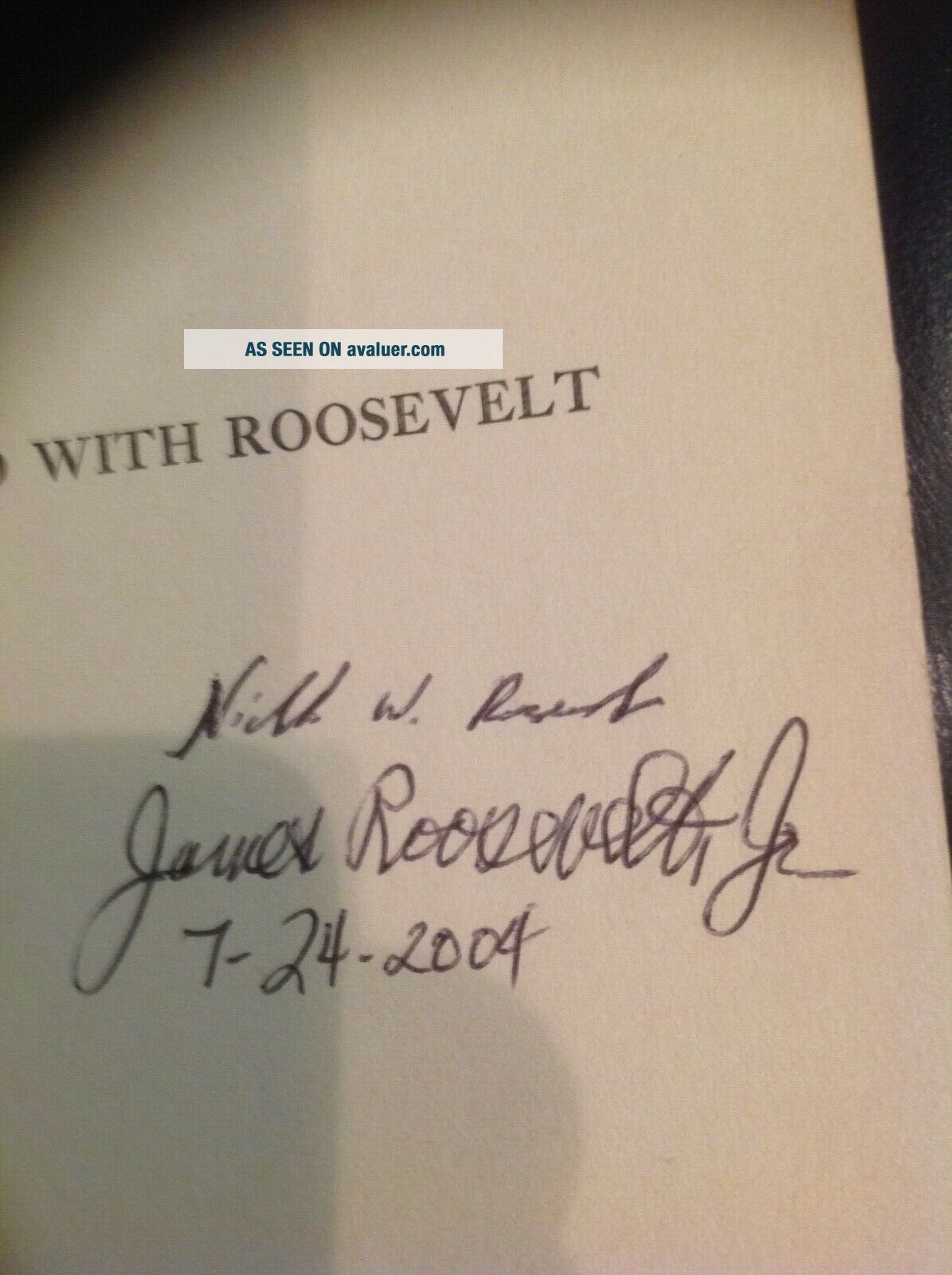 Rare Signed 1936 First Edition Book Forward With Roosevelt By P. J ...