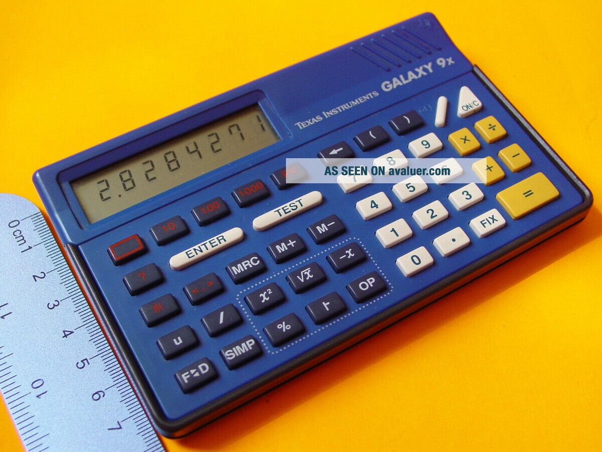 DATAMATH CALCULATOR MUSEUM: Texas Instruments Galaxy 9X - RARE AND ...