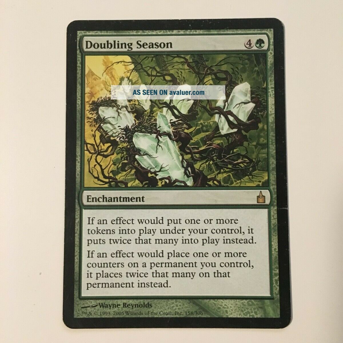 Doubling Season - Ravnica Rare - MTG Magic The Gathering - EDH Staple ...