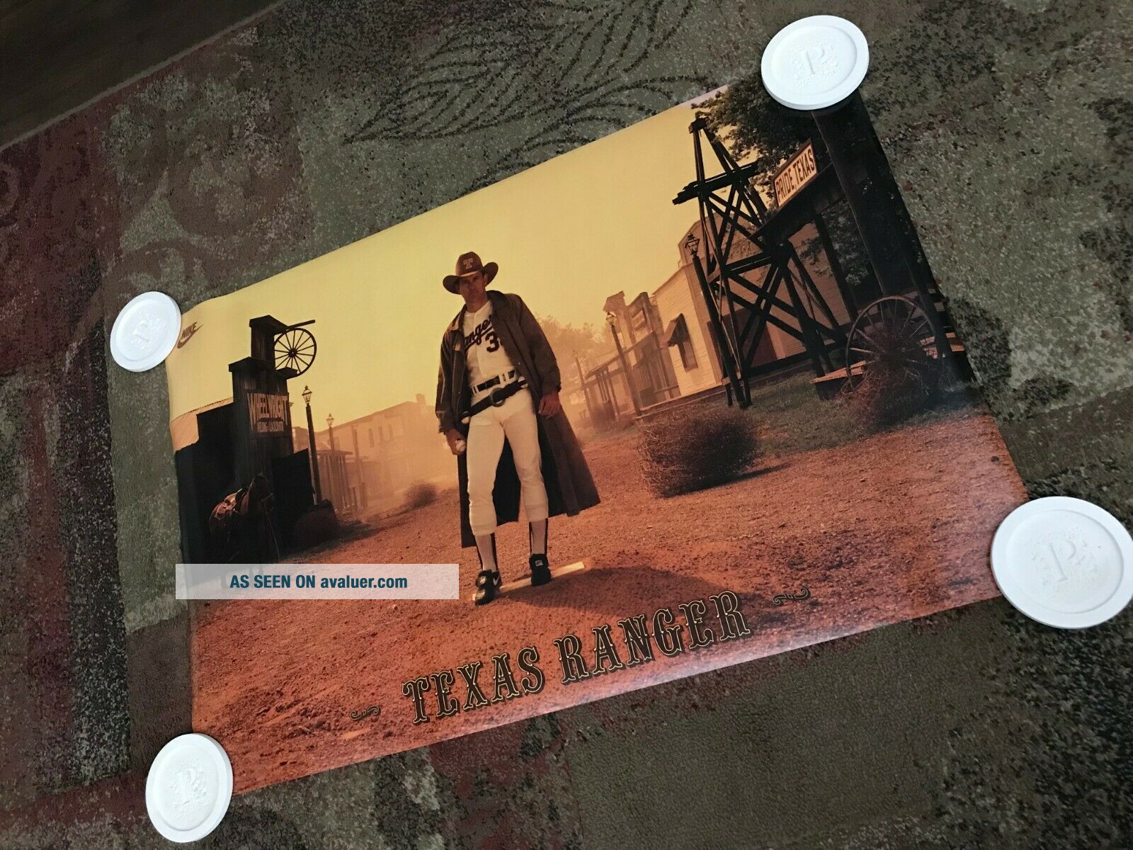 RARE Large Nolan Ryan Texas Ranger Nike Poster 24x36 | #8193421
