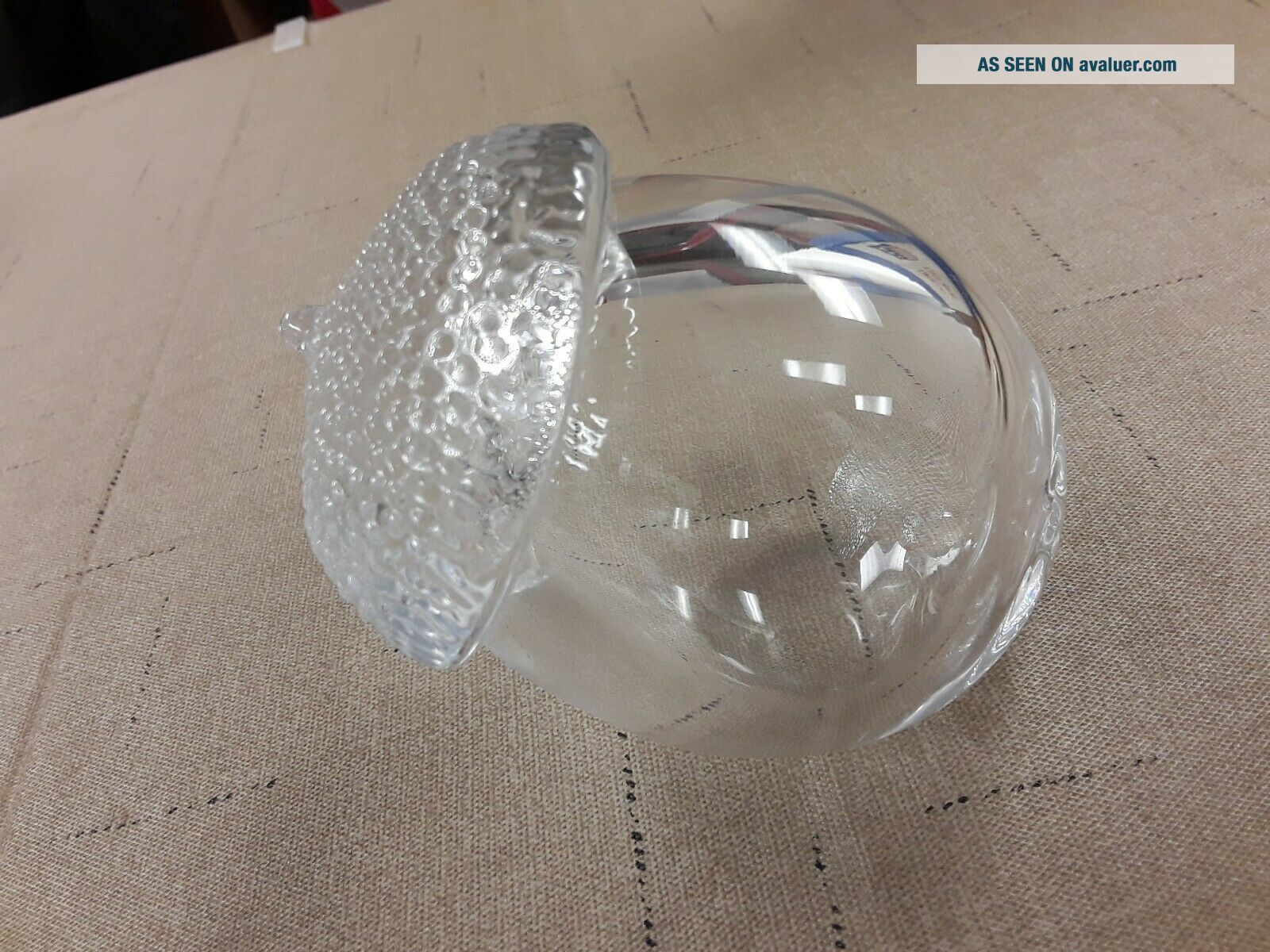 Simon Pearce RARE Glass Acorn Figure Signed Great Glass Figurine | #8195901