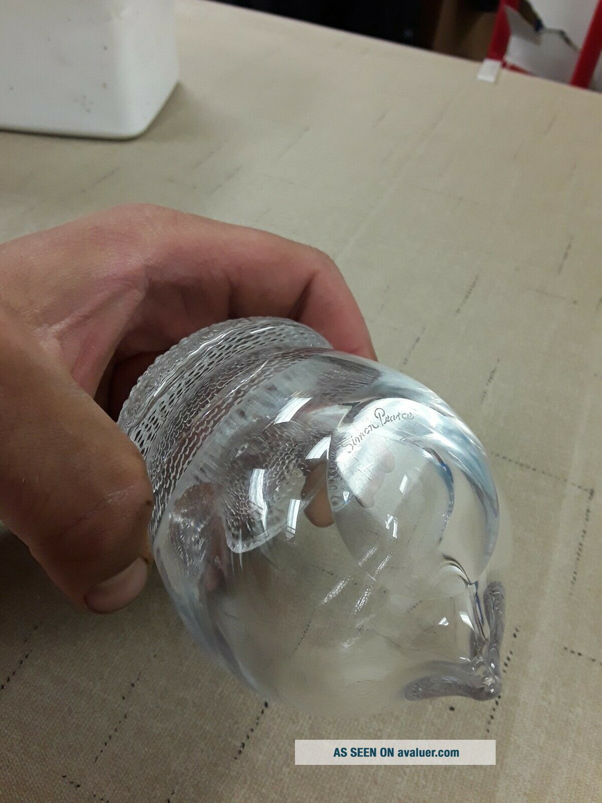 Simon Pearce RARE Glass Acorn Figure Signed Great Glass Figurine | #8195901