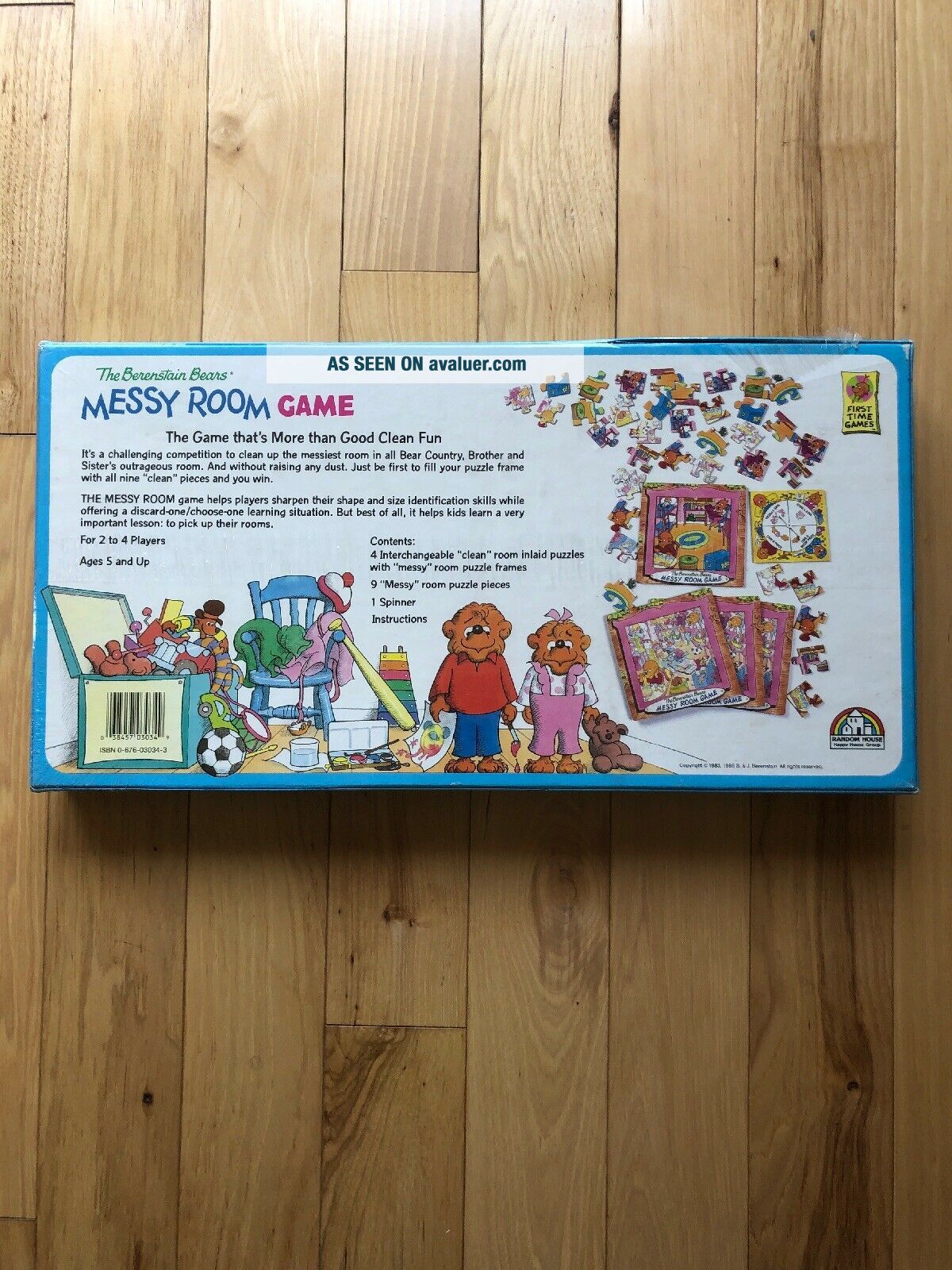 RARE 1989 The BERENSTAIN BEARS Tree & Messy Room Board Game | #8197292