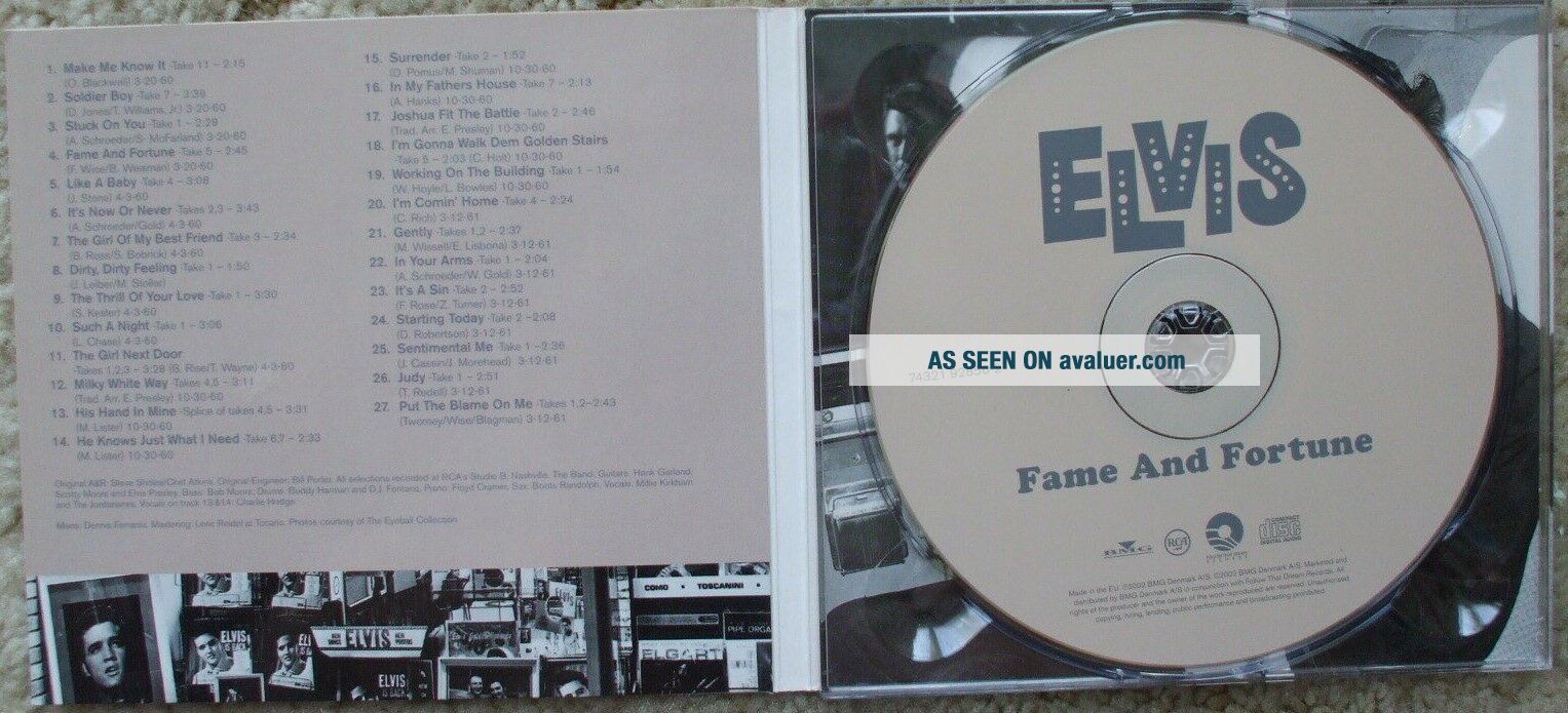 Elvis Presley - FTD CD Fame And Fortune Near Deleted Title RARE | #8198107