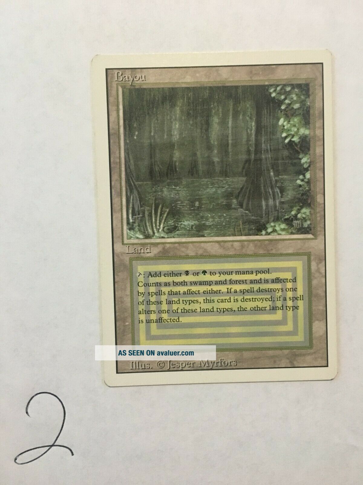 1x MTG Bayou - Revised 3rd Edition (3ED) - Rare Dual Land (2) | #8201694
