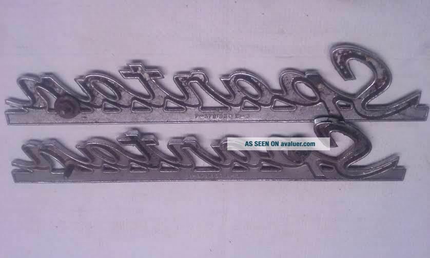 1961 Chevy Truck SPARTAN Script Emblem. RARE C80 GM OEM Or For RAT ROD ...