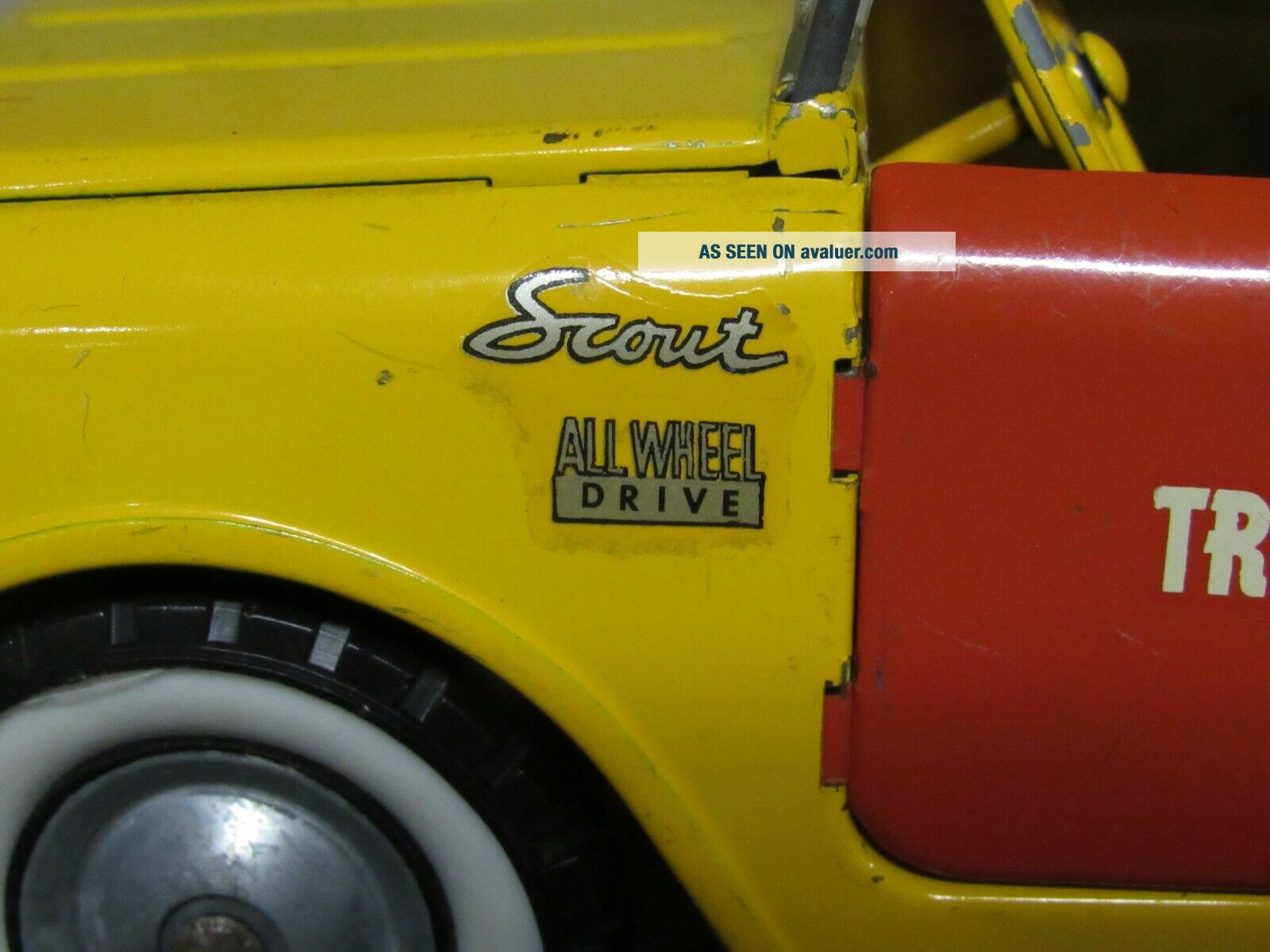 Rare Vintage Tru - Scale IH International Yellow Scout Pressed Steel ...