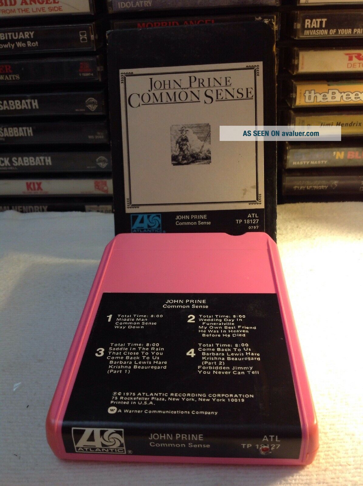 John Prine Common Sense Rare 8 Track Complete With Picture Sleeve OOP ...