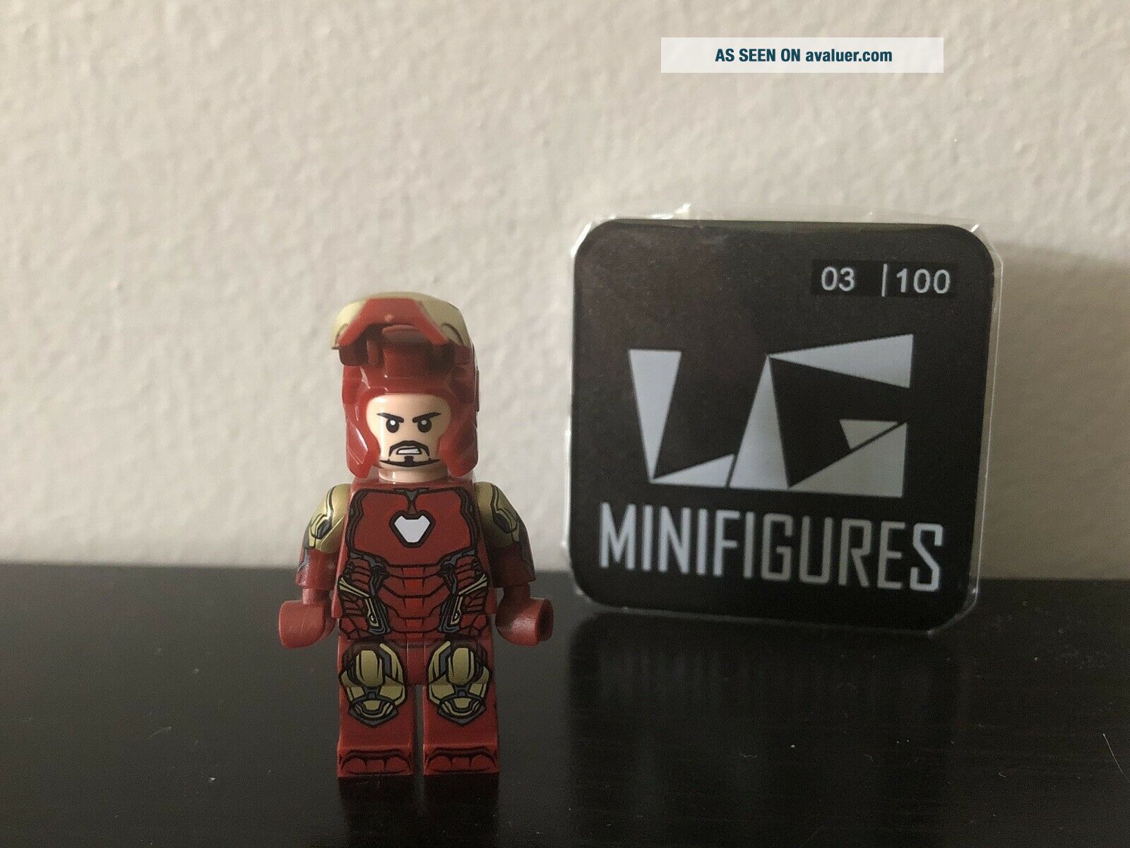LEGO Iron Man Custom UG Minifigures Mk85 Pad Printed Limited 3/100 Rare ...