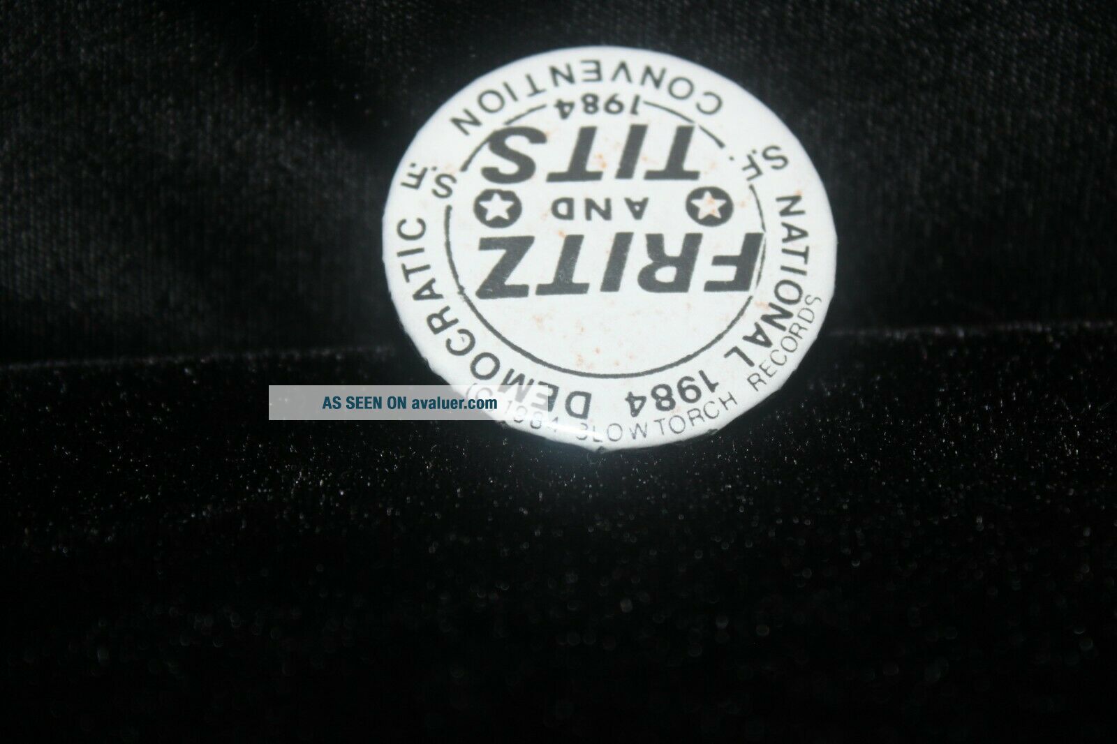 Vintage 1984 Anti Walter Mondale " Fritz & Tits " Pinback Campaign ...