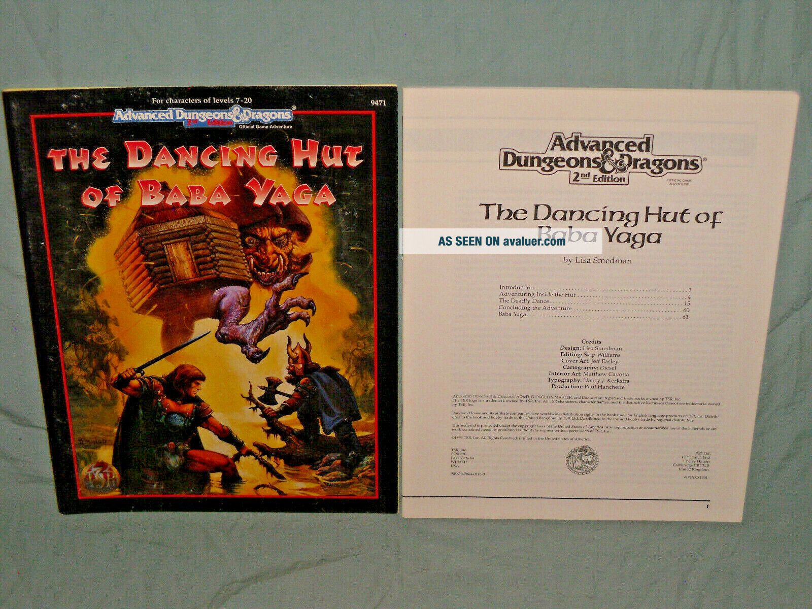AD&D 2nd Edition Module - THE DANCING HUT OF BABA YAGA (VERY RARE And ...