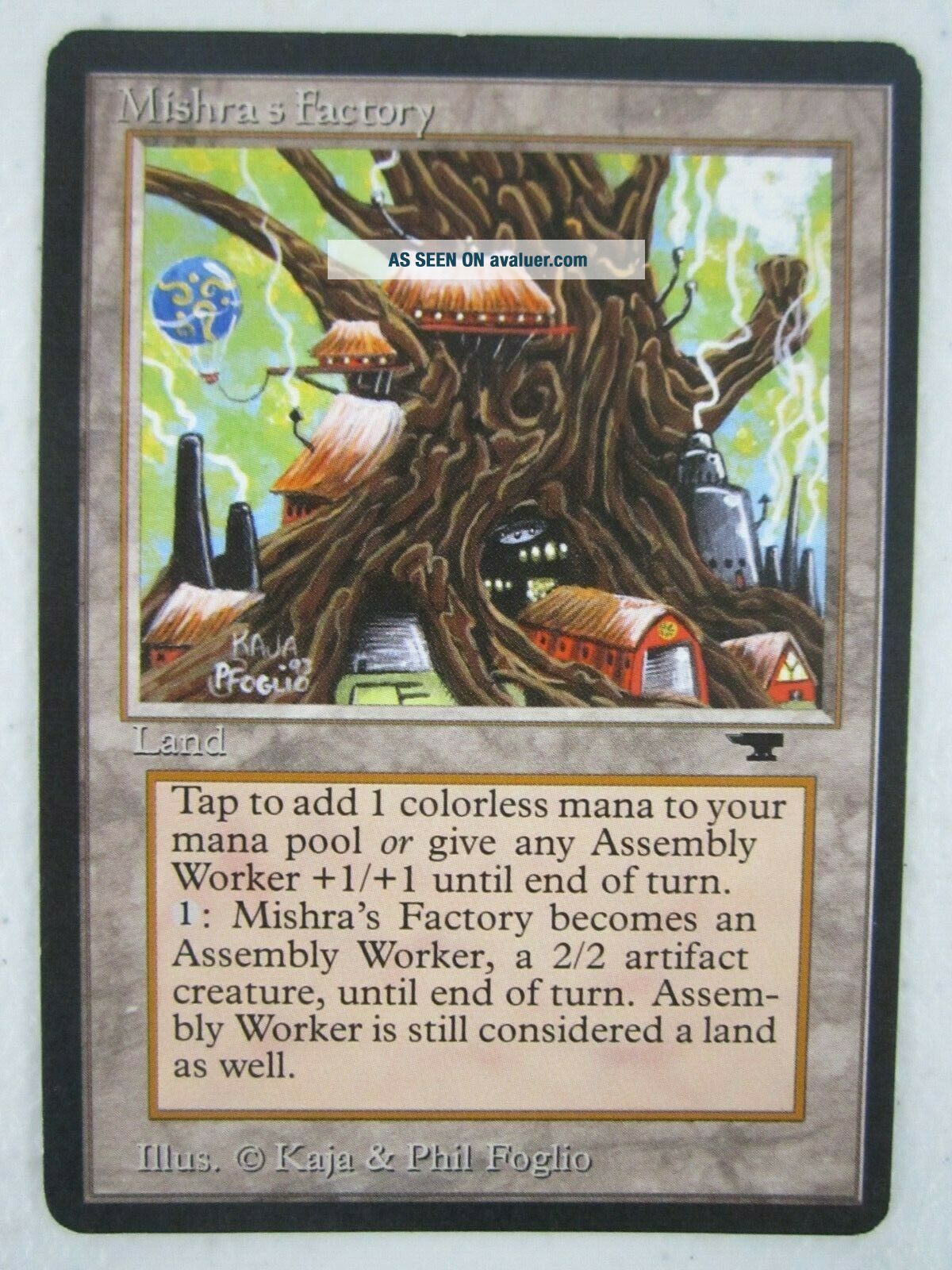 MTG MISHRA ' S FACTORY SPRING NM ANTIQUITIES MAGIC THE GATHERING ...