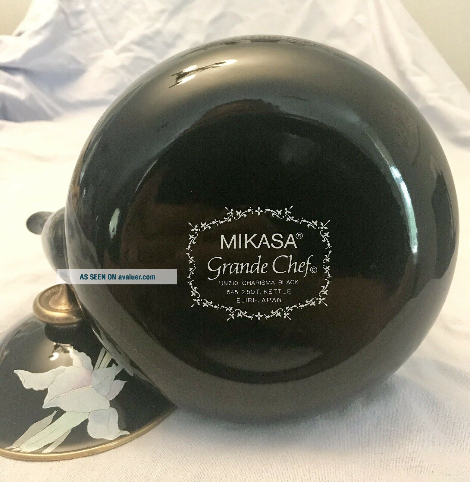 Mikasa Charisma Black Rare Discontinued Kettle With Mikasa Cups | #8251060