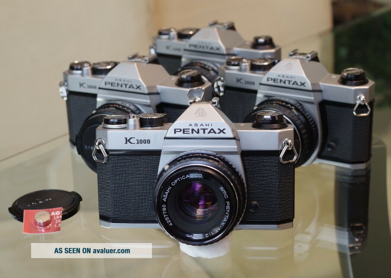Rare Early PENTAX K1000 Film Camera W/ SMC Pentax - M 50mm F/2 Lens ...