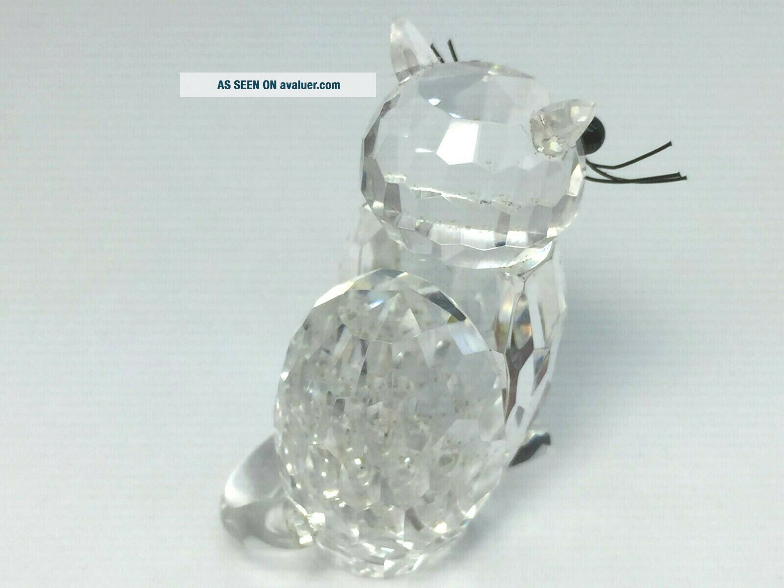 RARE SWAROVSKI CRYSTAL CAT FIGURINE 15 " With Certificate | #8257709