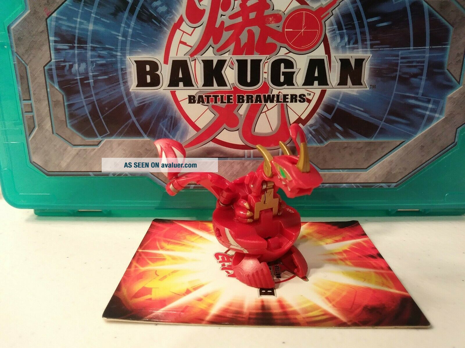 Bakugan Battle Brawlers Red Pyrus Ultra Neo Dragonoid 650g Ball Action ...