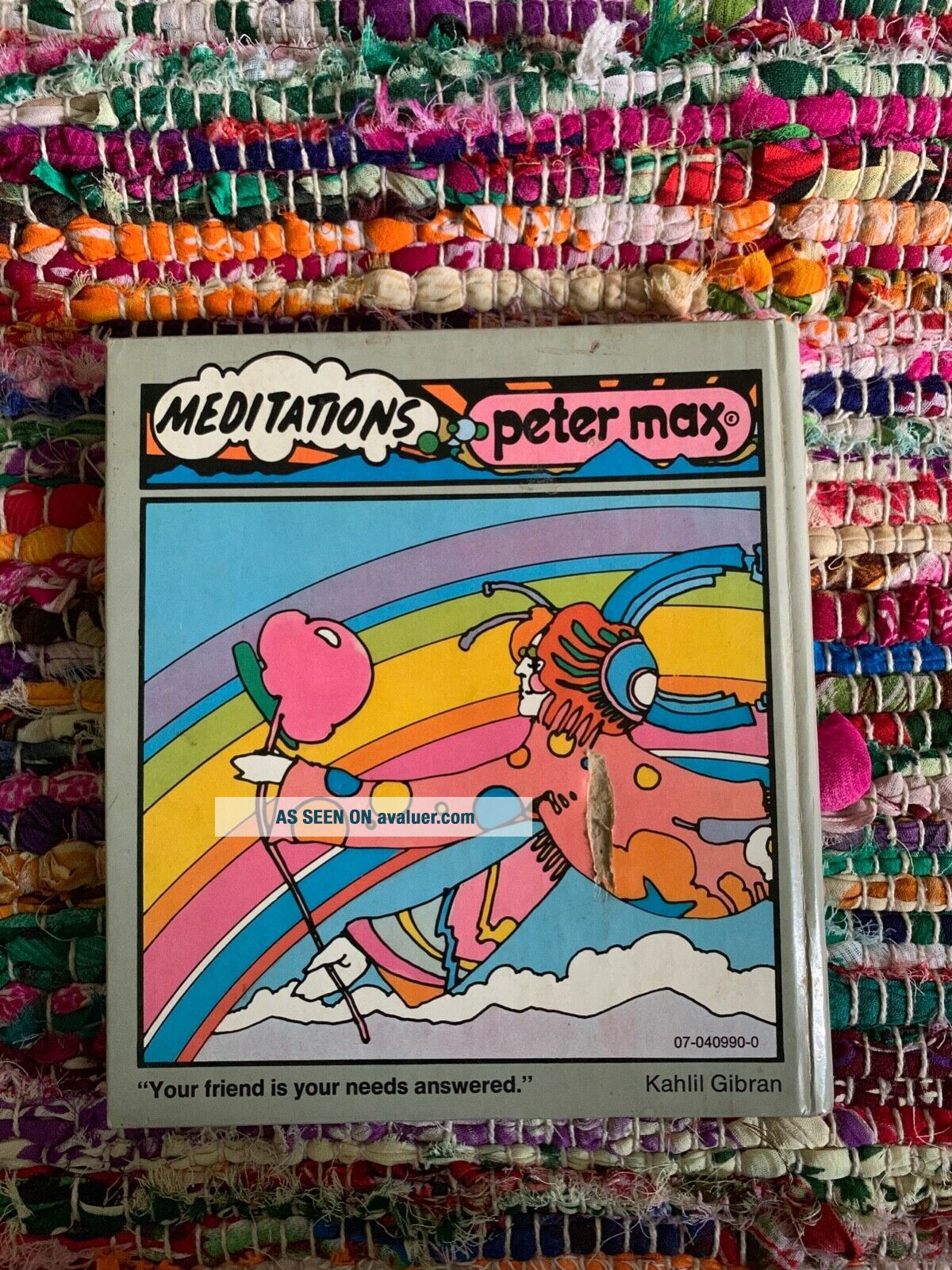 MEDITATIONS By PETER MAX Vintage 1972 Hardcover Book RARE Psychedelic ...