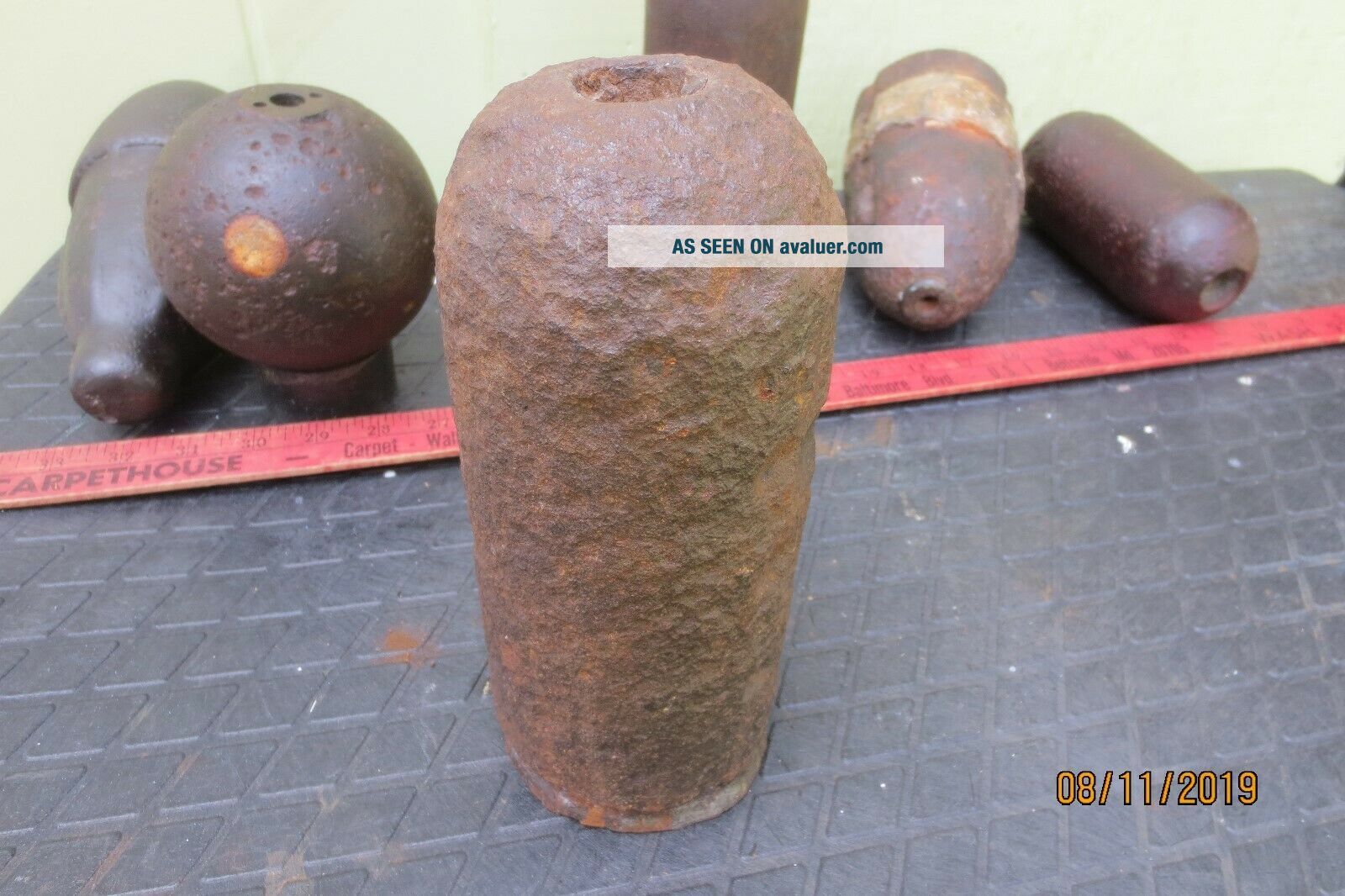 Very Rare CS 20 Lb Read Parrott Artillery Shell Cannonball | #8278742
