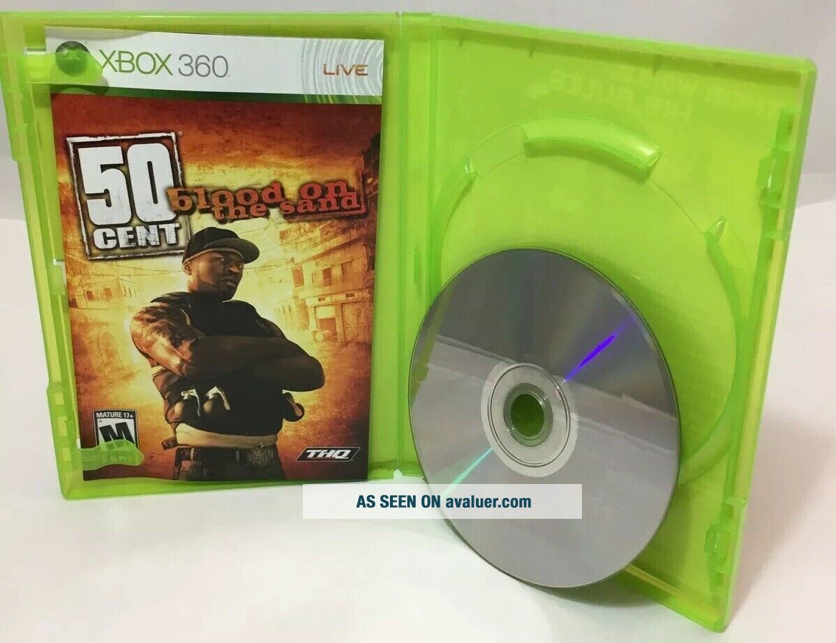 Rare 50 Cent Blood On The Sand XBOX 360 Combo Heavy Gameplay Shooter ...