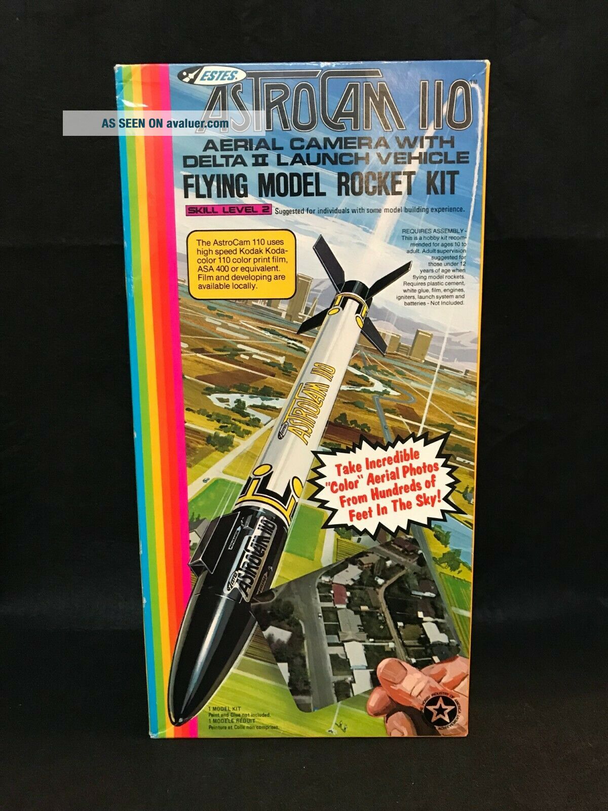 RARE Vintage ESTES ASTROCAM 110 Scale Model Flying Rocket | #8271398