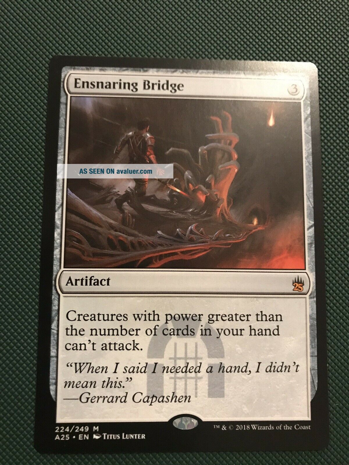 ENSNARING BRIDGE MTG Card Masters 25 224/249 MYTHIC RARE Magic NM ...