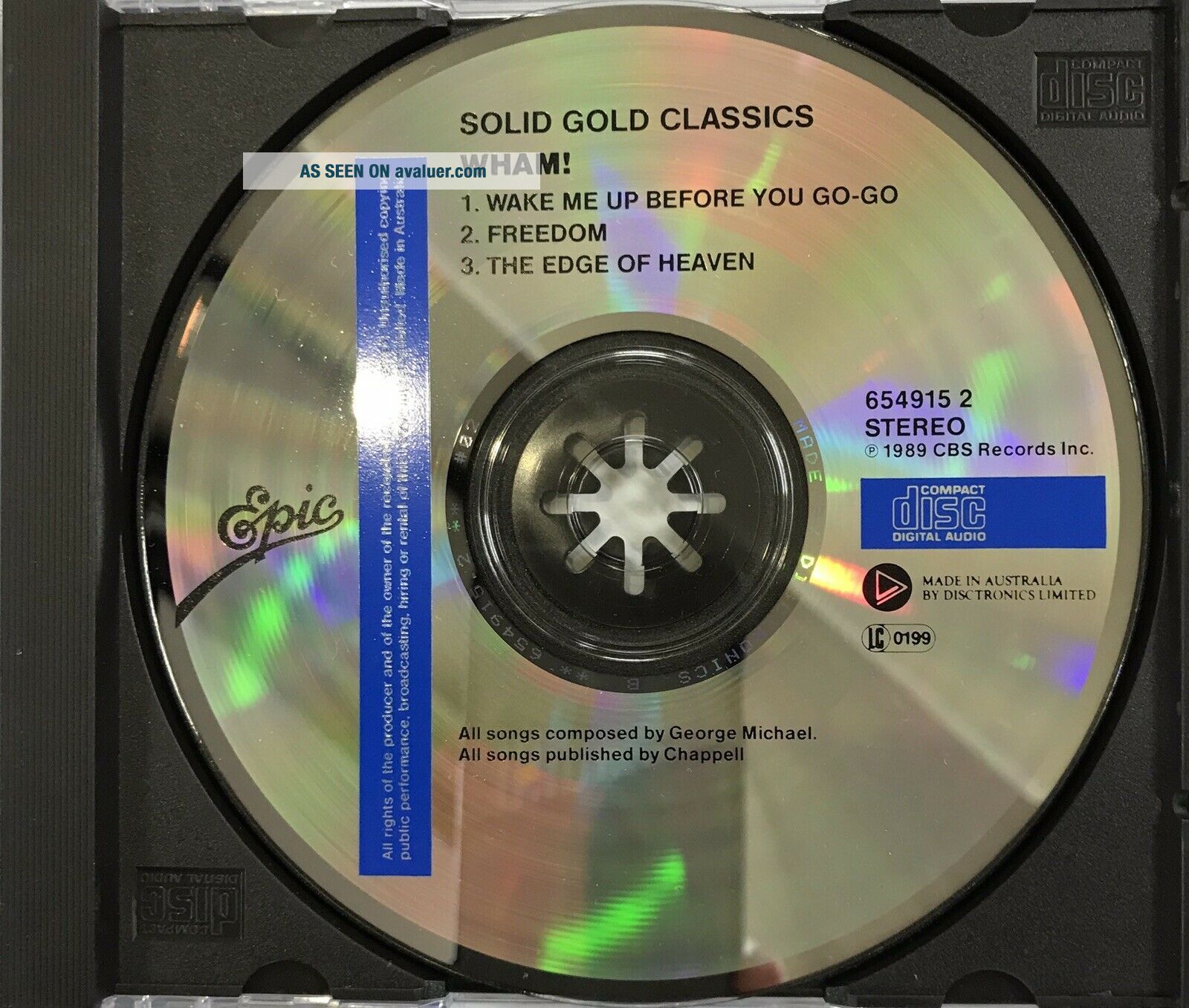 WHAM Solid Gold Classics Rare Australian 3 Track CD | #8271354