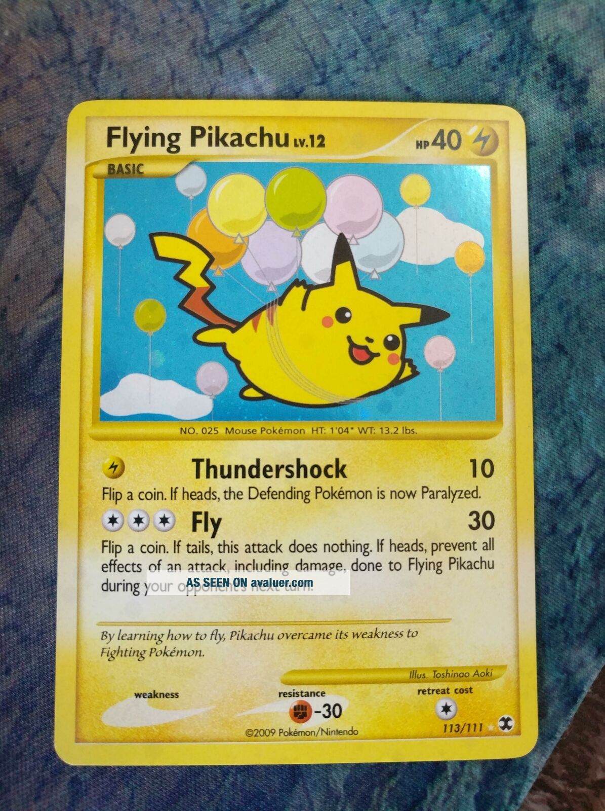 Flying Pikachu 113/111 Rising Rivals - Secret Holo Rare Pokemon Card ...