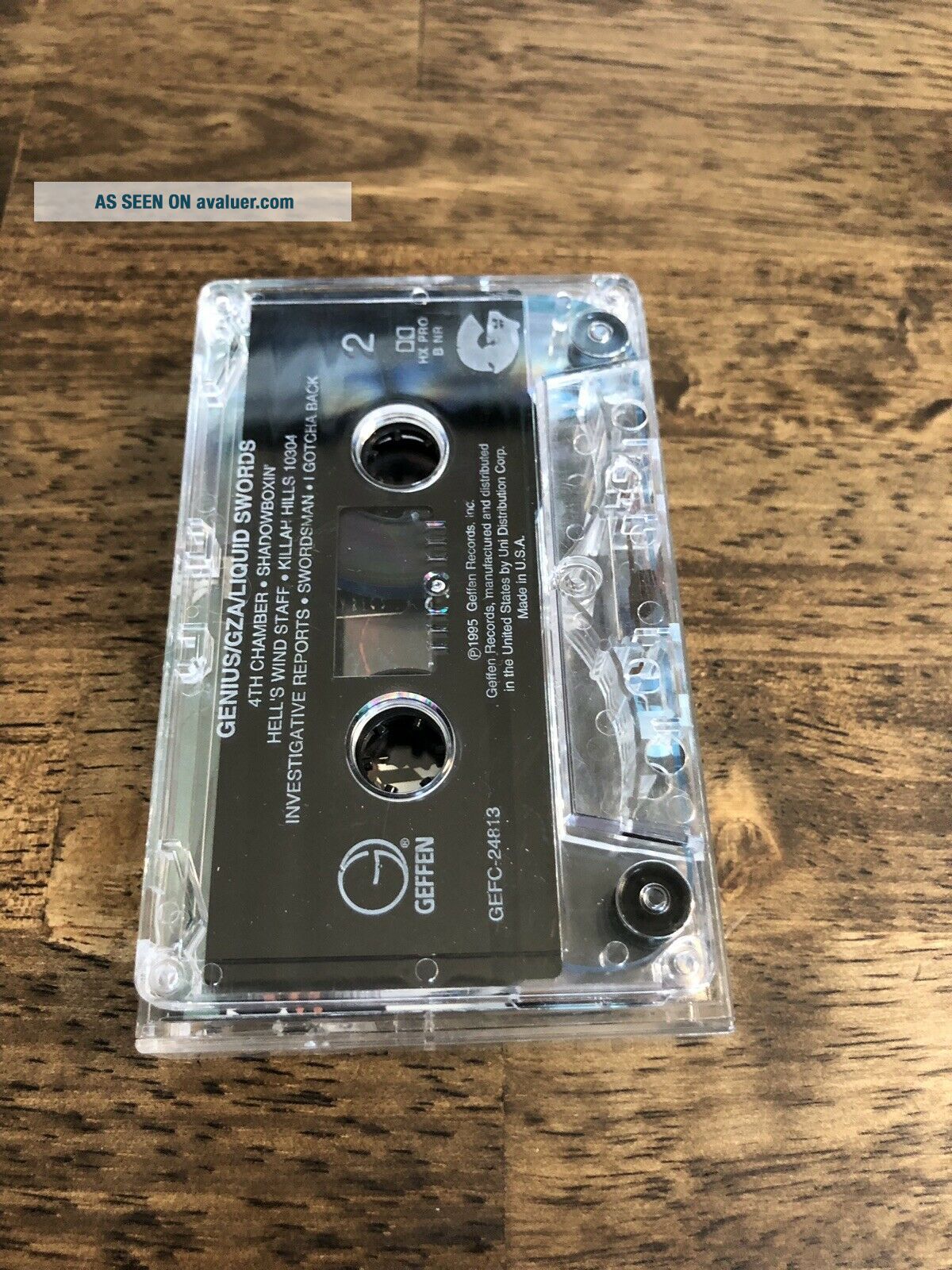 Gza Genius Liquid Swords OG Cassette Tape RARE Wu Tang Rza Ghostface ...