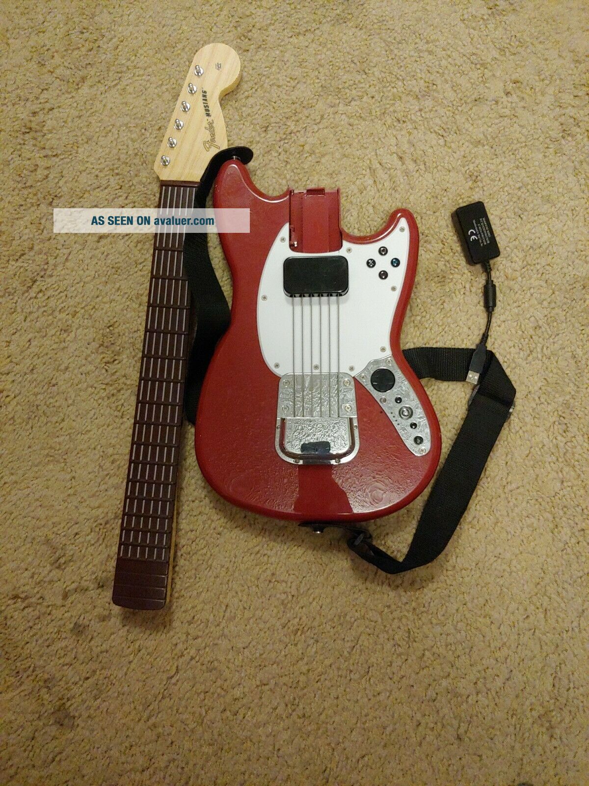Rock Band 3 Fender Mustang PRO Guitar Playstation 3 PS3 With Dongle ...