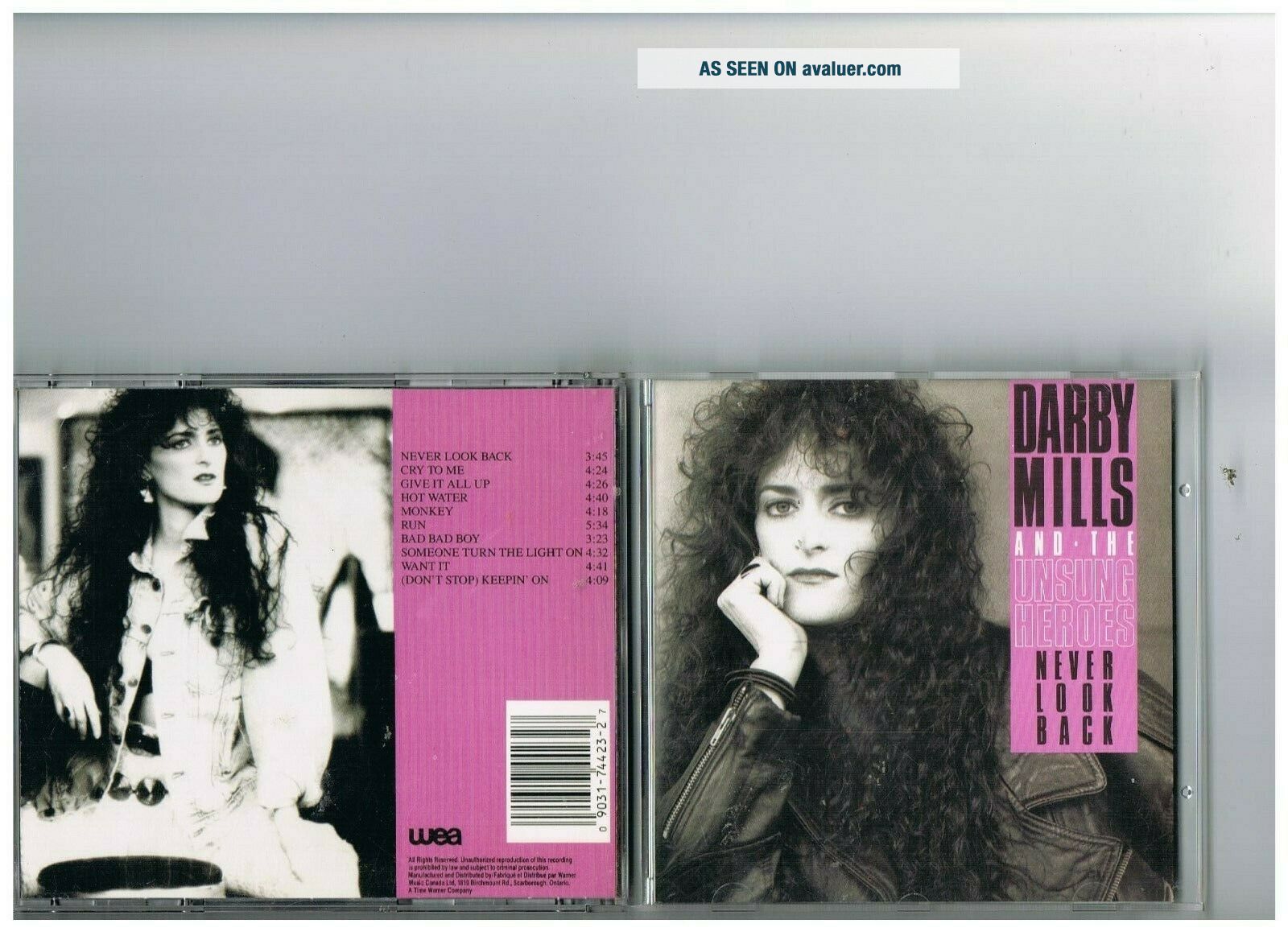 DARBY MILLS CD. NEVER LOOK BACK. RARE THE HEADPINS | #8302690