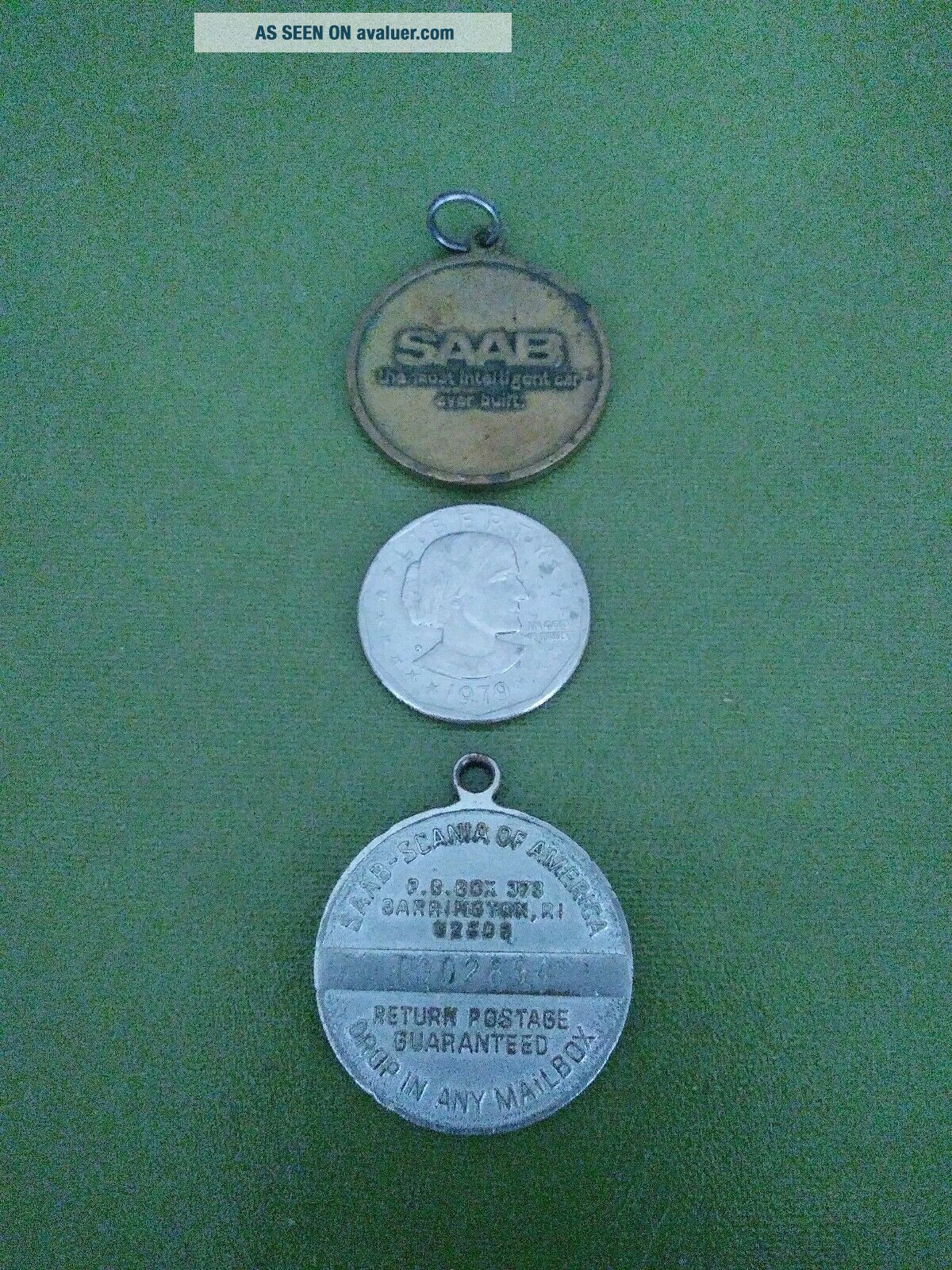 2 Rare Vintage Saab Turbo 900 9000 93 95 Viggen Keyring Keychain | #8308444