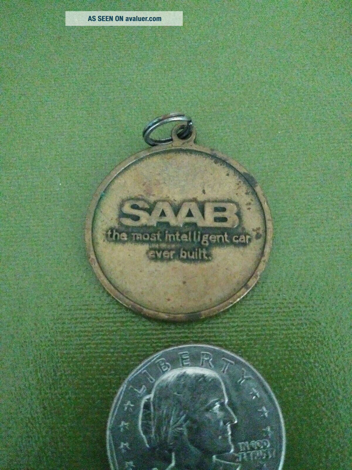 2 Rare Vintage Saab Turbo 900 9000 93 95 Viggen Keyring Keychain | #8308444