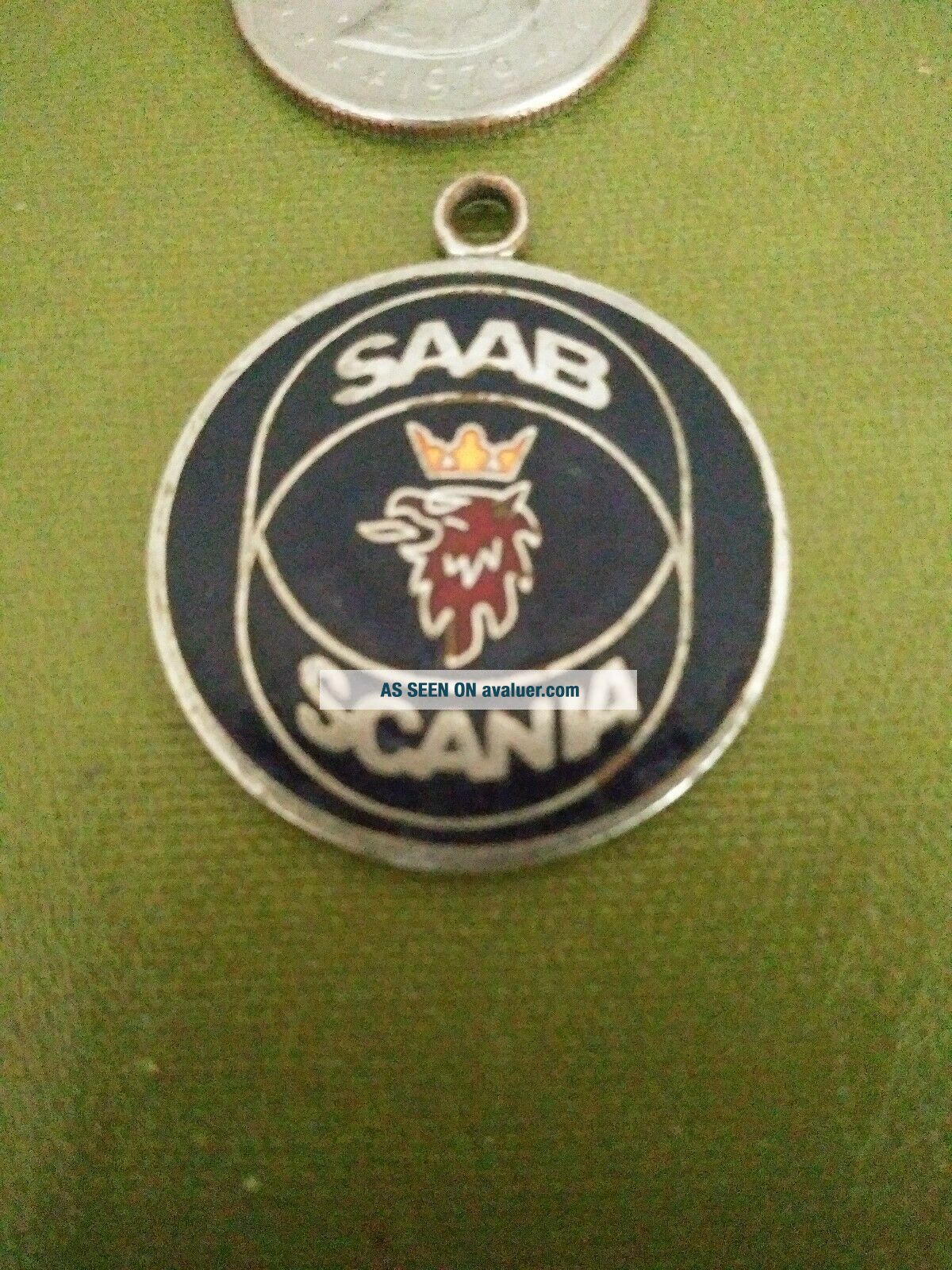 2 Rare Vintage Saab Turbo 900 9000 93 95 Viggen Keyring Keychain | #8308444