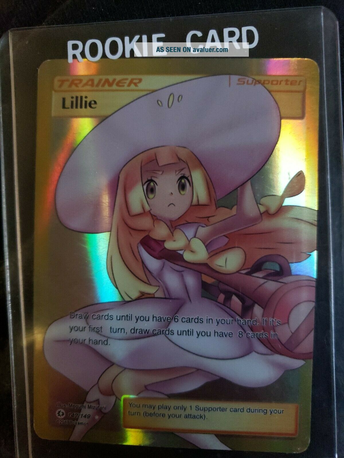 Lillie Trainer Sun And Moon Full Art Pokemon Card 147/149 Ultra Rare ...
