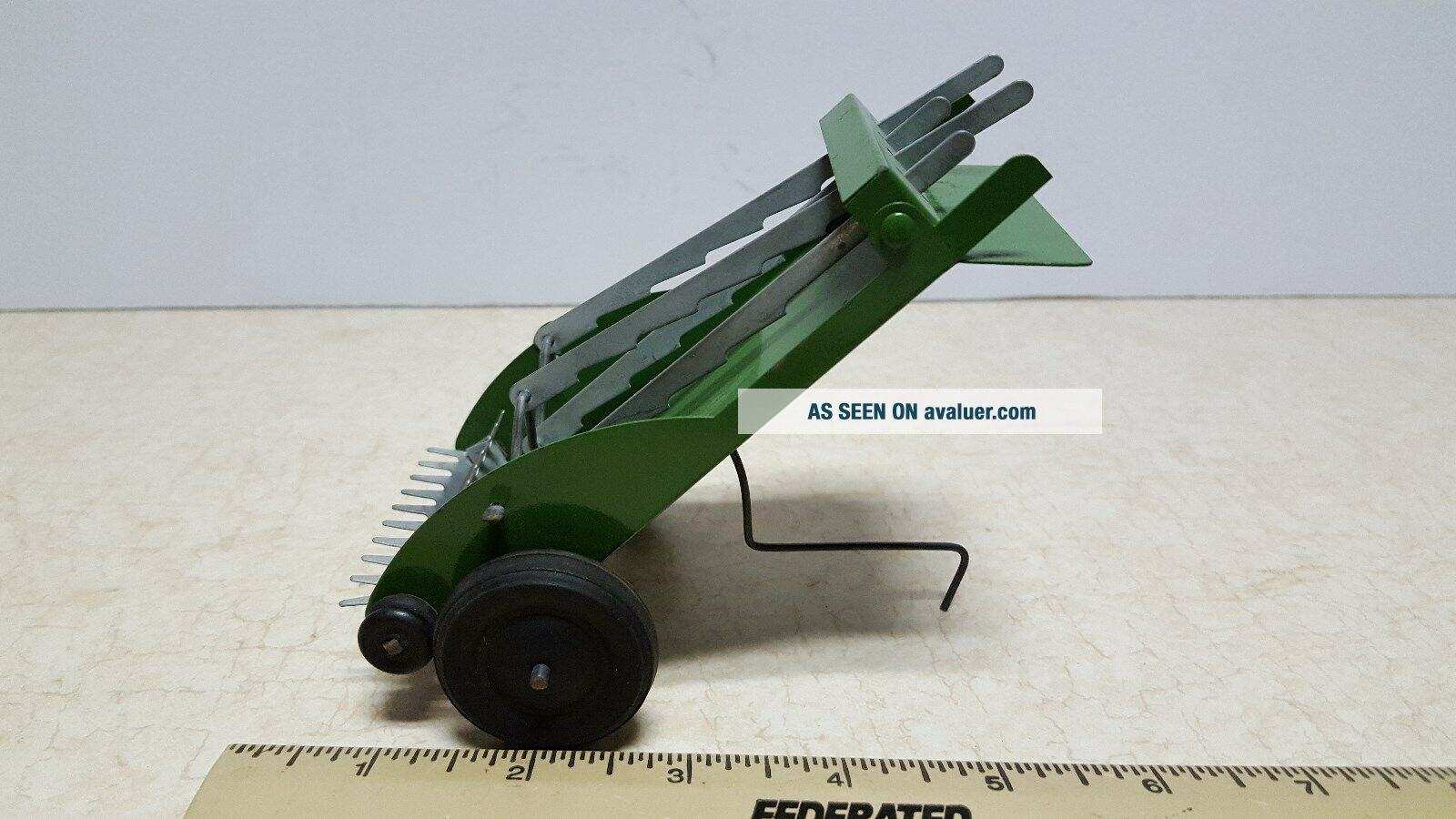 Rare 1950 ' S SLIK Toy Oliver Tractor HAYLOADER Pressed Steel | #8325500