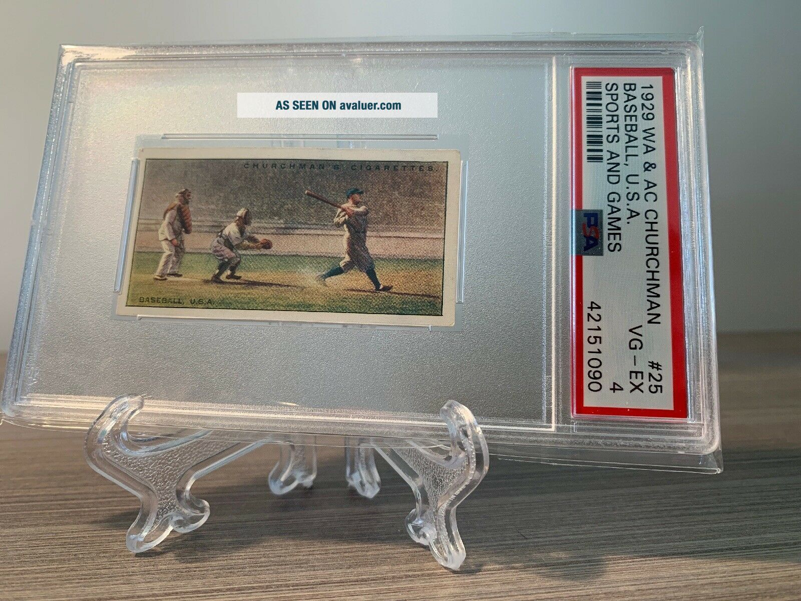 1929 Wa & Ac Churchman Baseball Usa Sports And Games Psa 4 Babe Ruth ...