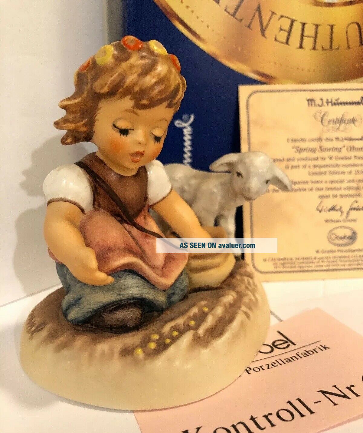 RARE SOWING MUSTARD SEEDS LAMB ONLY 25000 MADE Hummel Porcelain ...