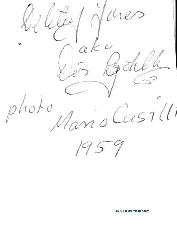 RARE MARIO CASILLI 1959 Photo Signed DORIS GOHLKE DELILAH JONES | #8361030