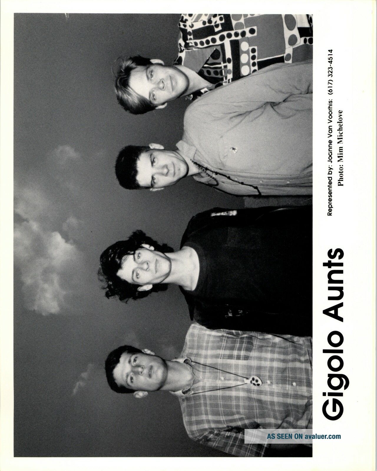 RARE Press Photo Of Gigolo Aunts An American Power Pop Band | #8345462